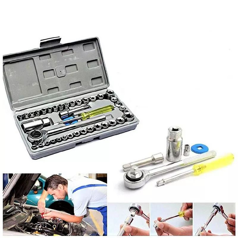 Jual Kunci Soket 40 In 1 / Shocket Wrench Otomotif Repair Tool / Kunci ...
