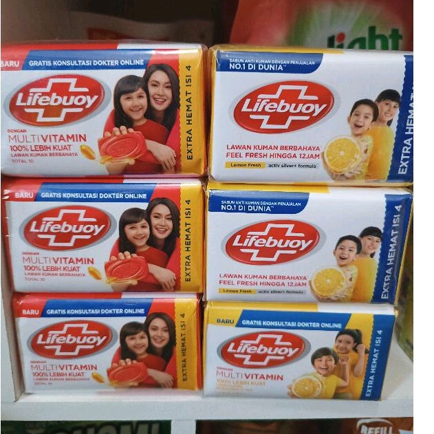 Jual Lifebuoy Sabun Batang 100 gr x 4 | Shopee Indonesia