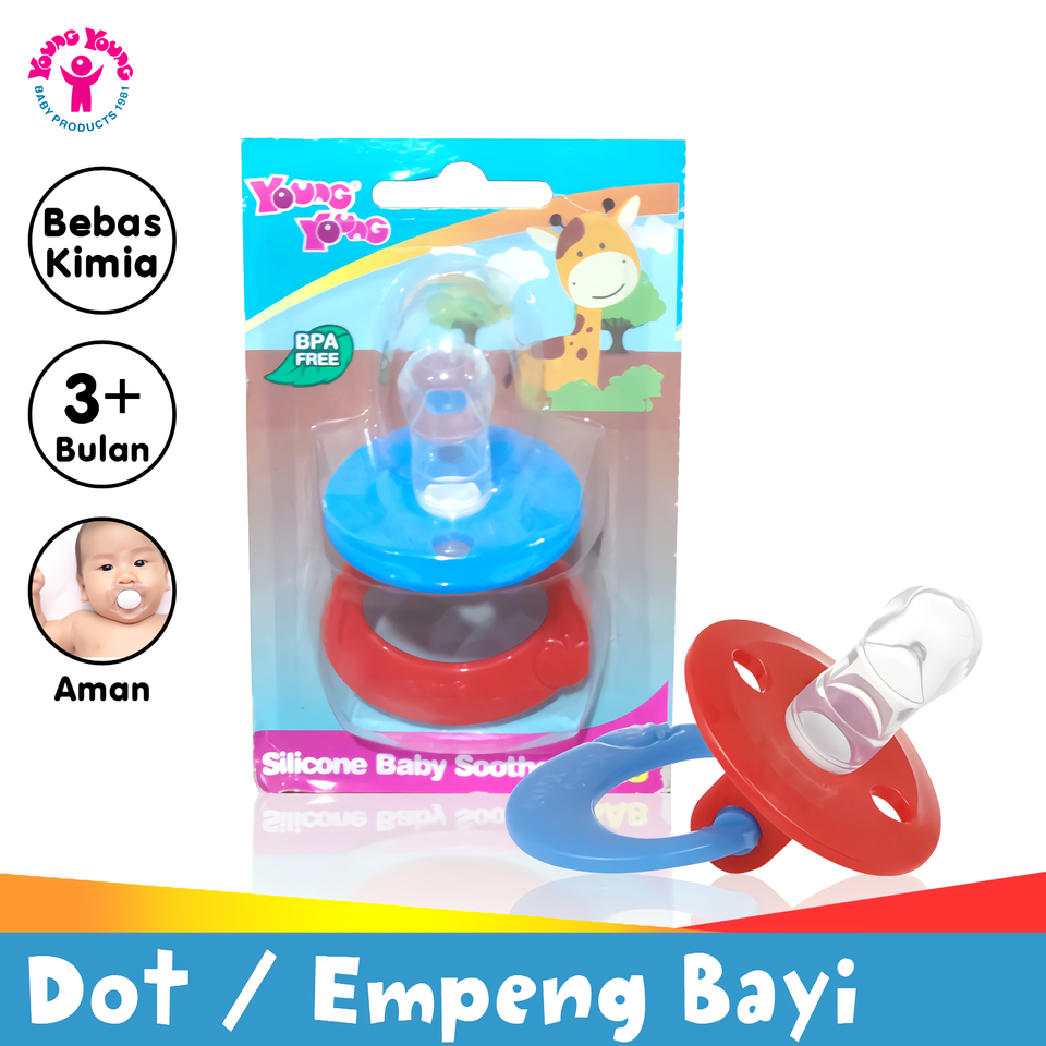 Jual ★BABY★ YOUNG YOUNG Dot / Empeng Bayi Usia 3 Bulan Keatas Bebas ...