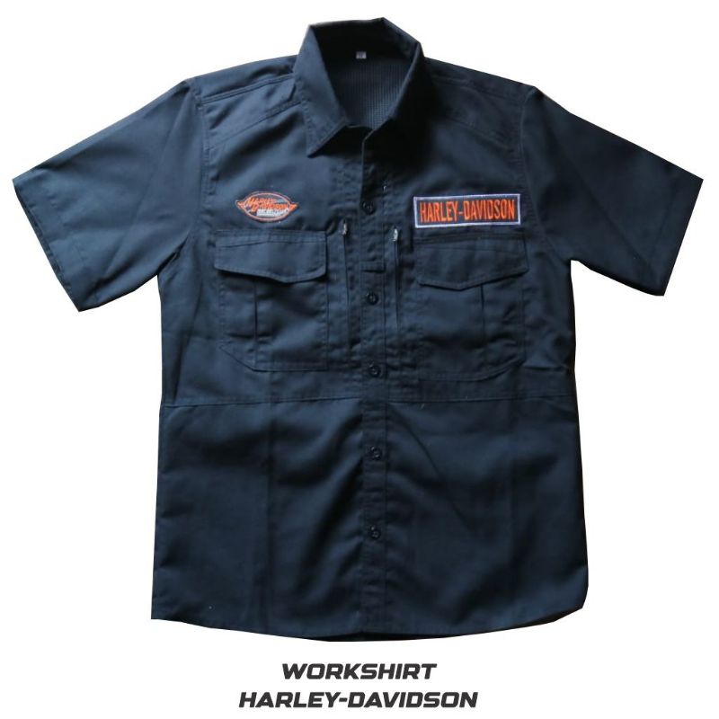 Jual Workshirt Harley Davidson - Kemeja Harley Davidson - Workshirt ...