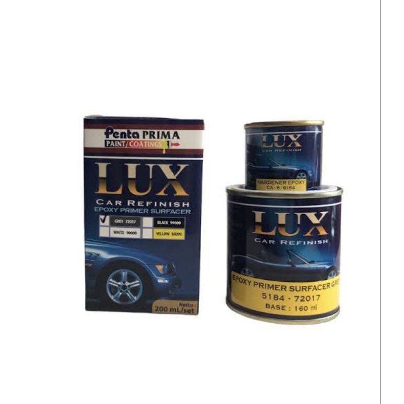 Jual CAT EPOXY GREY / PUTIH PENTA LUX PRIMER SURFACER 200ML | Shopee ...
