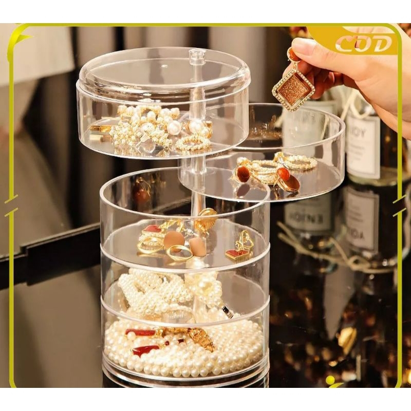 Jual Rak Susun 5 Bulat Putar Rak Perhiasan Pernak Pernik Rak Serbaguna ...