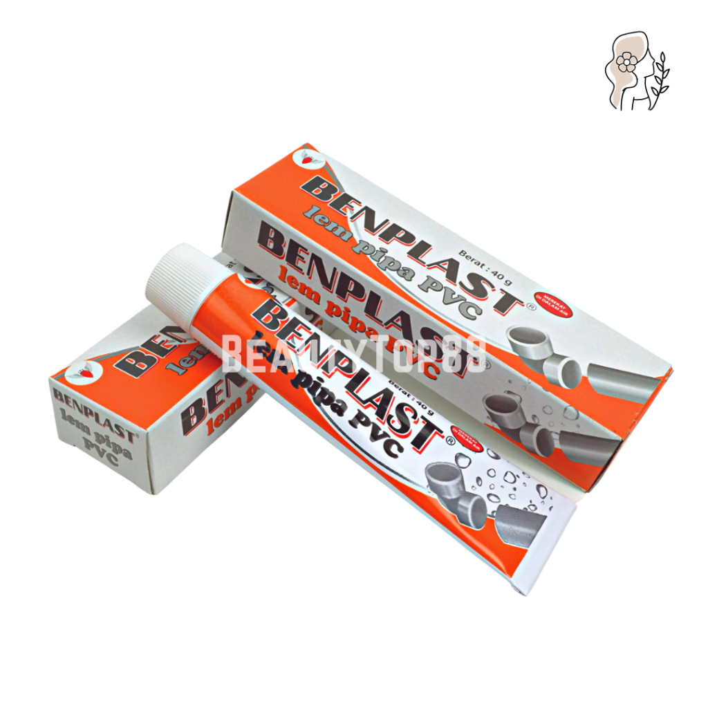 Jual Lem Pipa PVC Paralon Benplast 40 gr / Lem Tube Tahan Air | Shopee ...