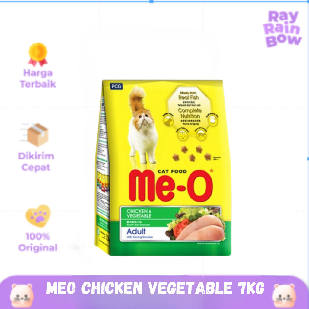 Jual Meo Adult Chicken Vegetable 7kg - Makanan Kucing Dewasa/ Cat Food ...