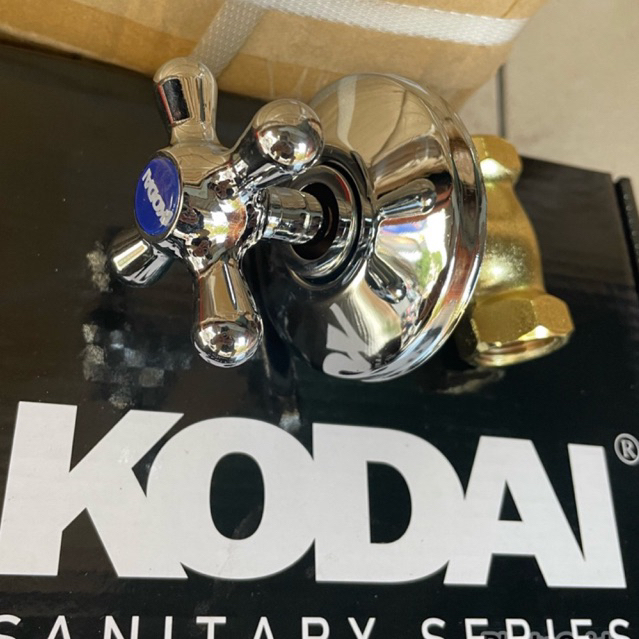 Jual Keran Stop Kran tanam wall dinding tembok kodai kuningan chrome ...