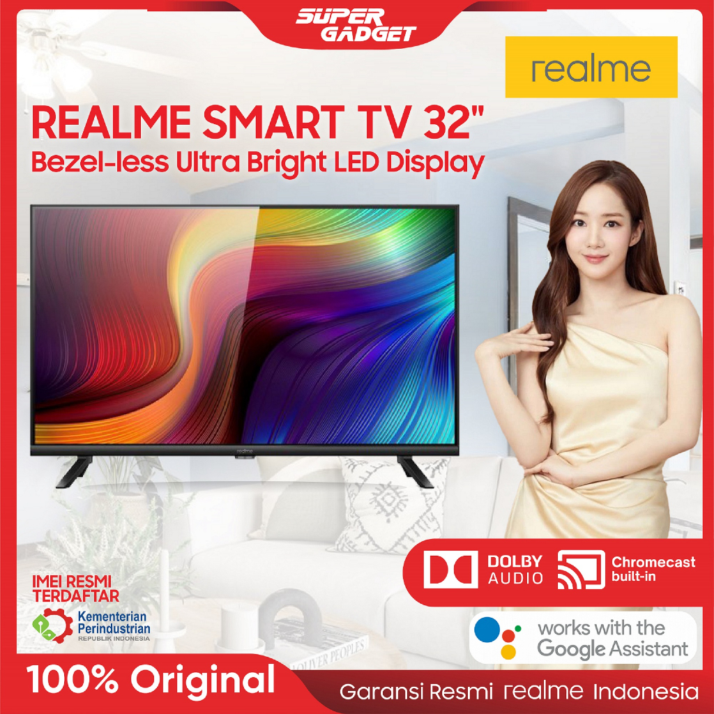 Jual Realme Smart TV AndroidTV 32 Inch Bezel Less Ultra Bright LED ...