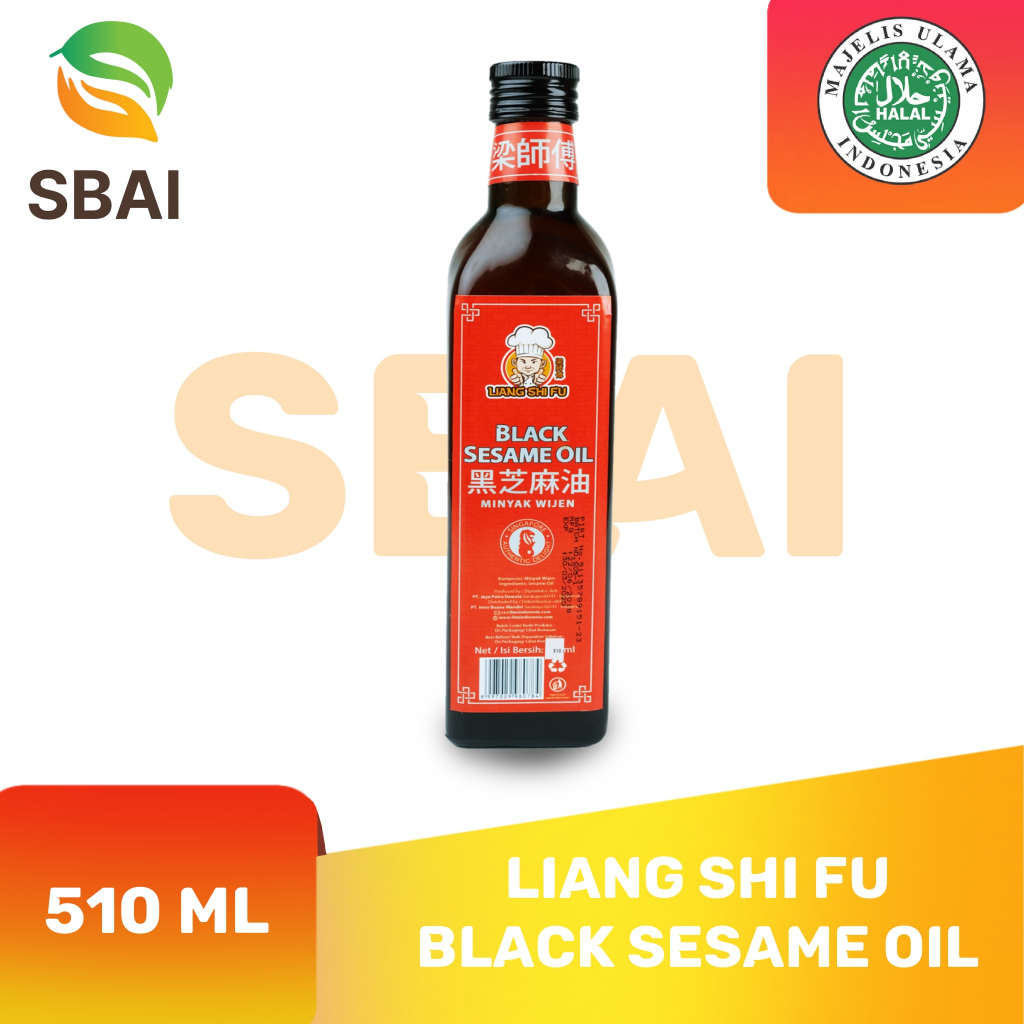 Jual Liang Shi Fu Black Sesame Oil / Minyak Wijen 510 ml HALAL | Shopee ...