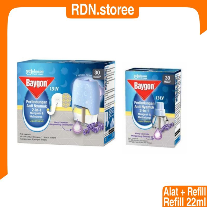 Jual Baygon Liquid Elektrik Obat Pembasmi Nyamuk Lavender + Alat 22 ml | Shopee Indonesia