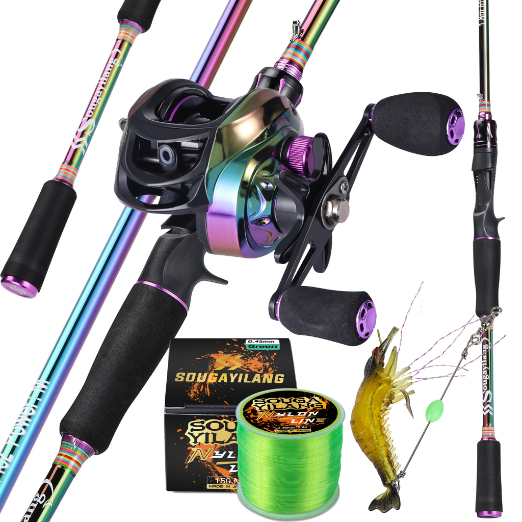 Jual Sougayilang Joran Pancing Full Set 1.8M-2.1M 12LB 7.2:1 12+1BB Joran BC Set Reel BC Joran ...