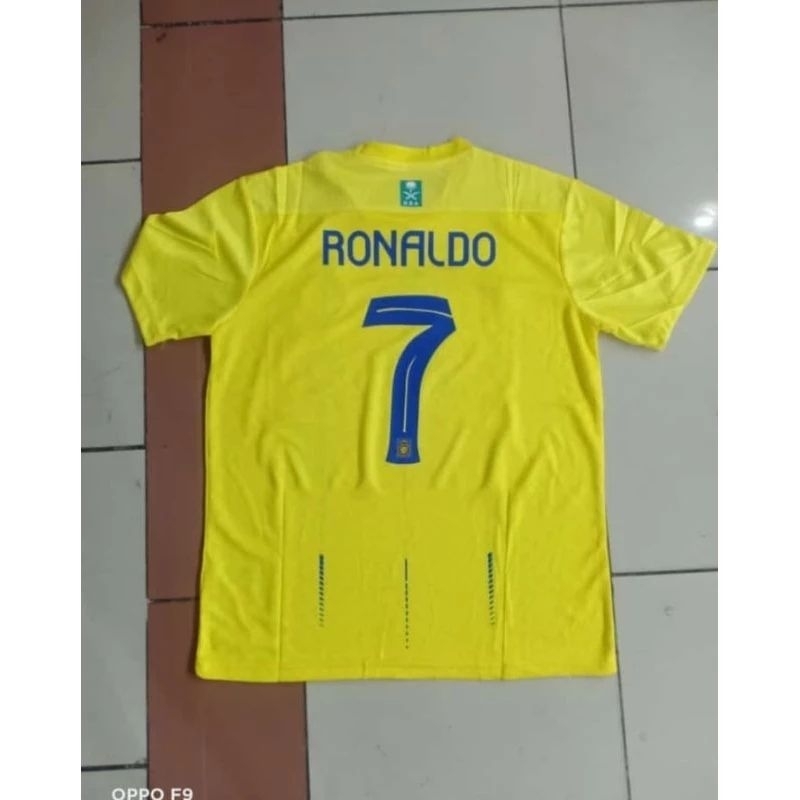 Jual (TIDAK BISA COD) RONALDO 7 / CUSTOME JERSEY BOLA AL NASSR HOME NEW ...