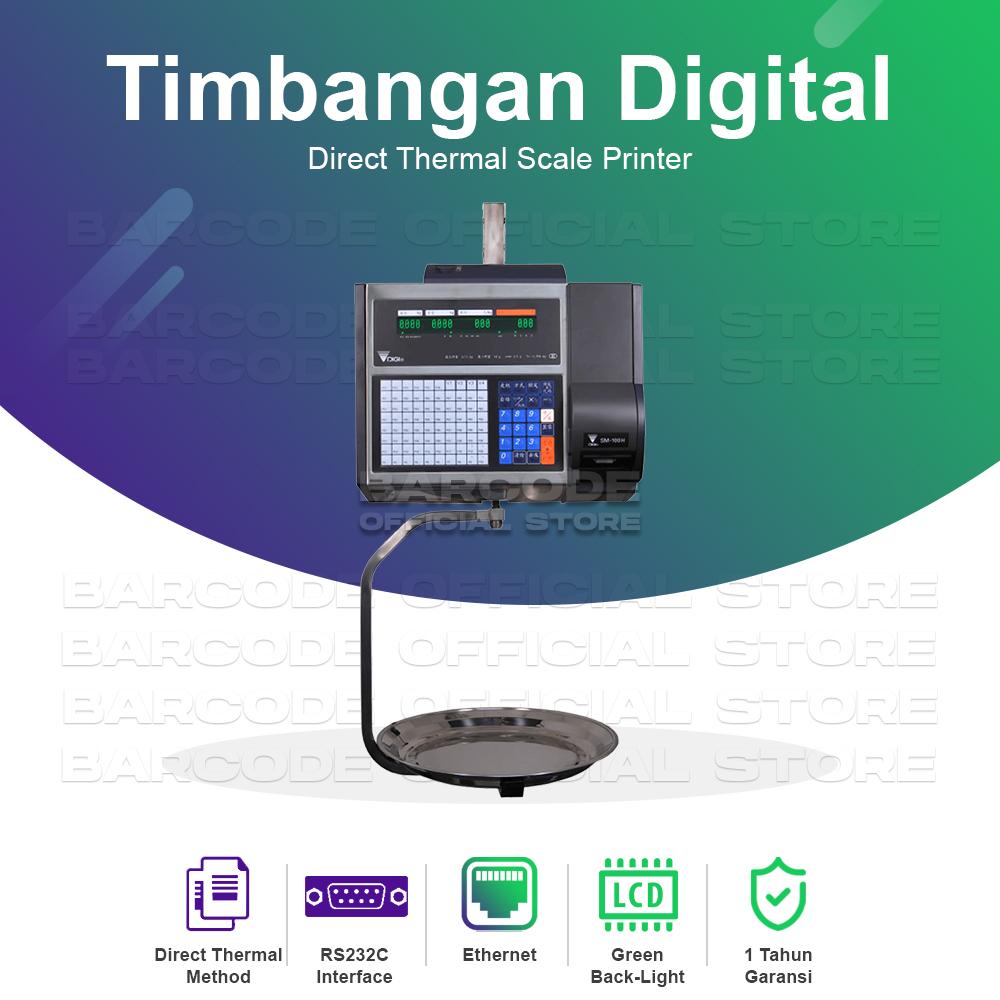 Jual DIGI SM-100HV2 Timbangan Digital 15 kg Cetak Struk Kasir 60 mm ...