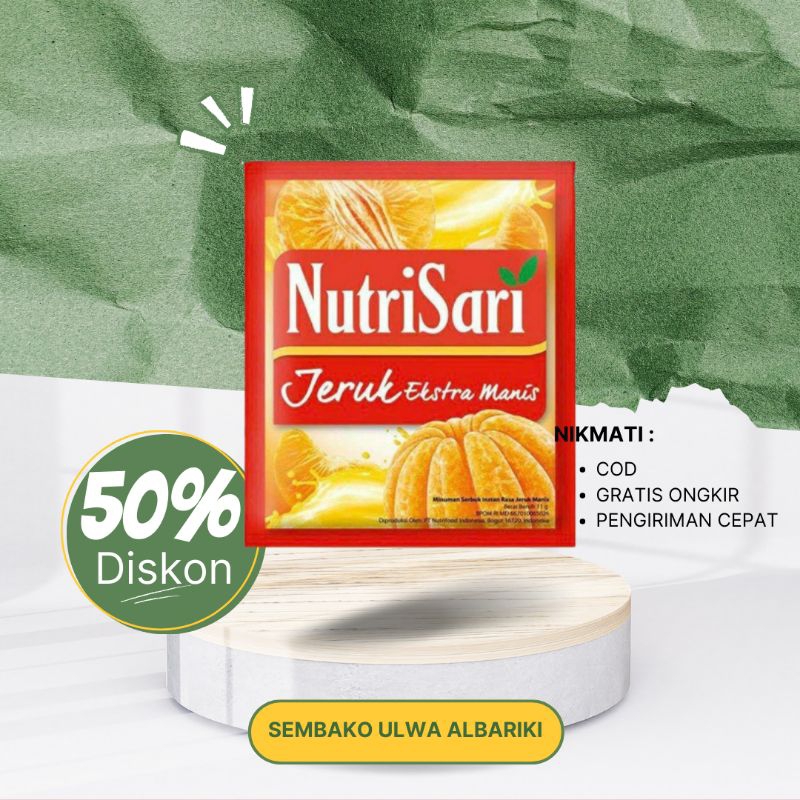 Jual NUTRISARI RASA JERUK ORANGE ISI 10 / 1 RENCENG | Shopee Indonesia