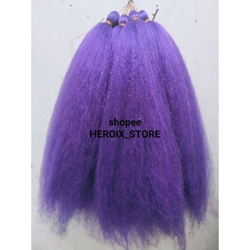 Jual Rambut cemara warna ungu terong ukuran 50-60cm | Shopee Indonesia