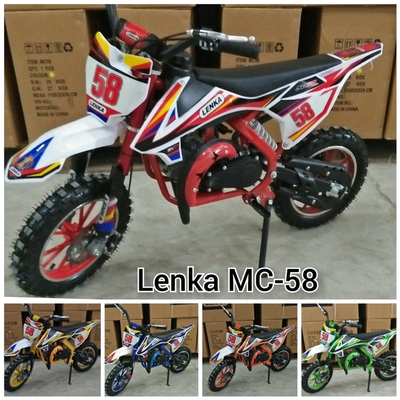 Jual Motor Bensi Lenka MC58 Mini Trail Mesin Rumput 50cc 2Tak | Shopee ...