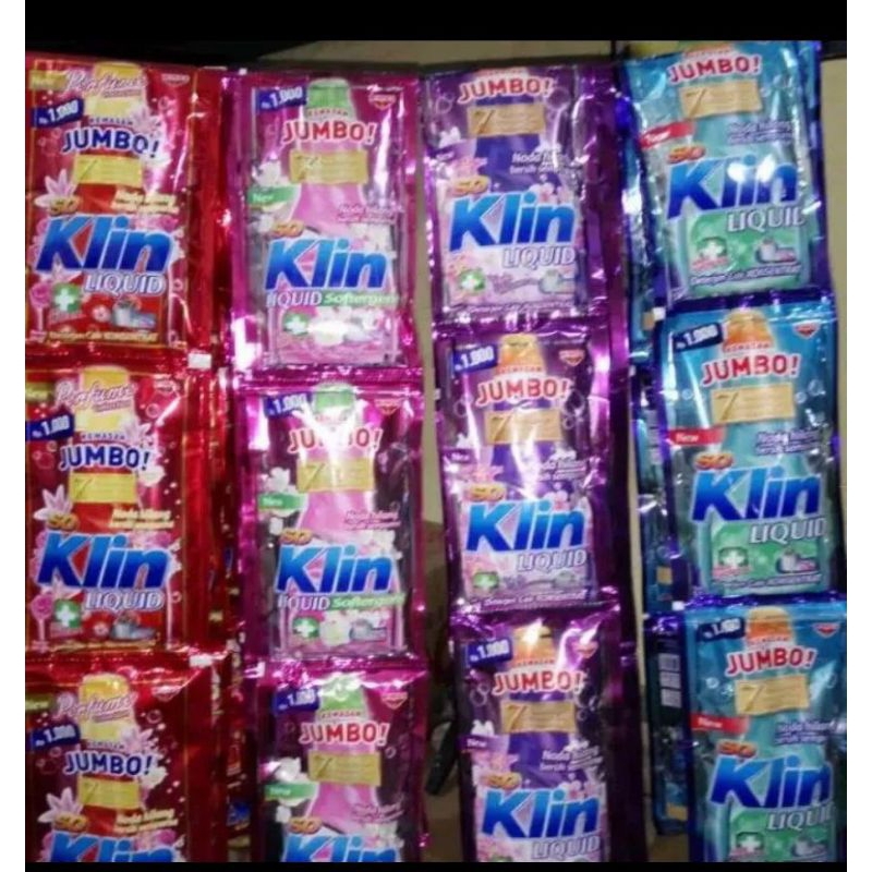 Jual so klin liquid detergent rentengan isi 12+2 pcs | Shopee Indonesia