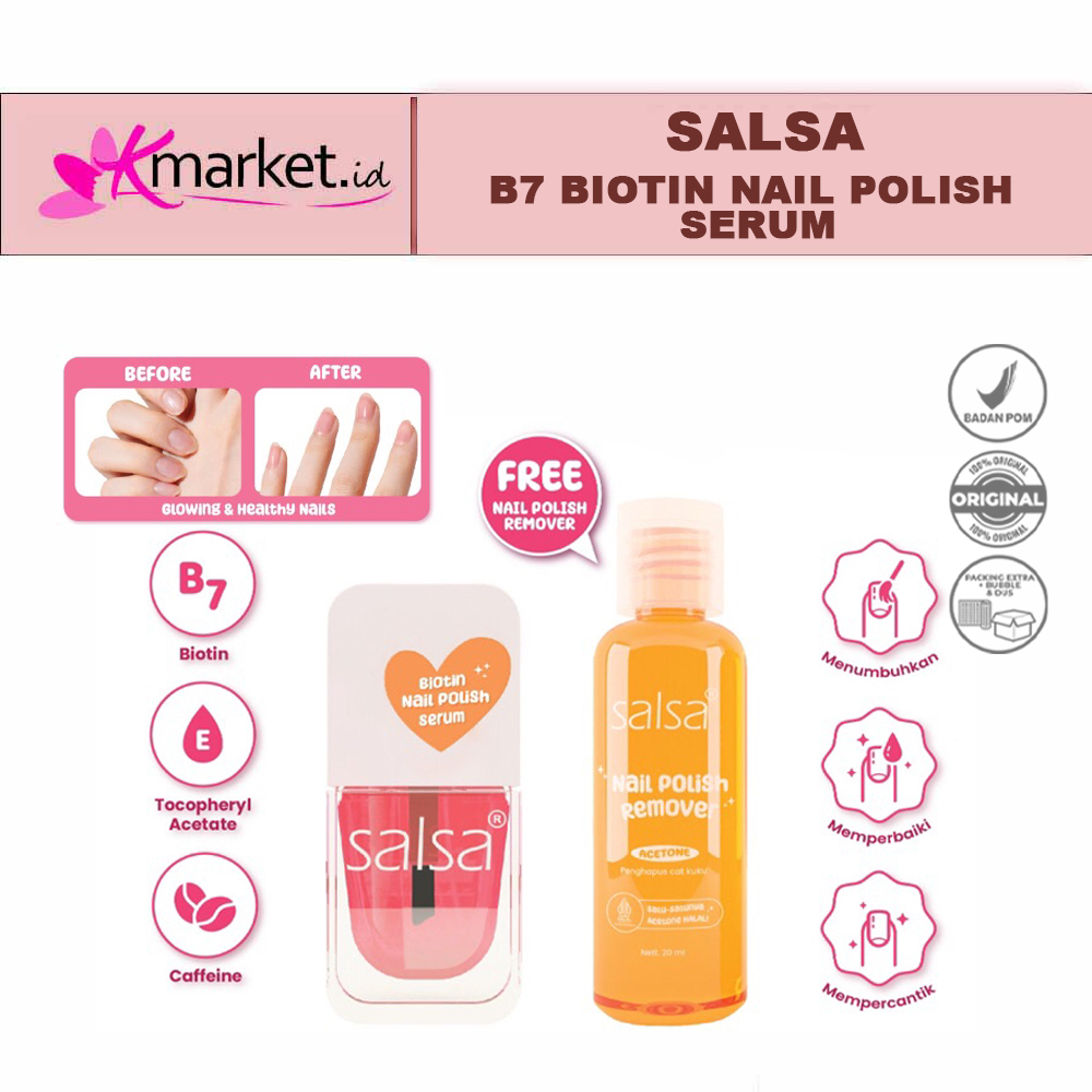 Jual SALSA B7 Biotin Nail Polish Serum - Serum Vitamin Kuku Rusak Rapuh ...