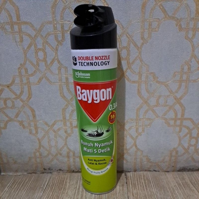 Jual Baygon Aerosol Spray 600ml Obat Anti Nyamuk | Shopee Indonesia