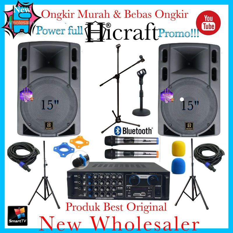 Jual Paket Sound system 15 inch Hicraft Gent15 Original resmi outdor ...