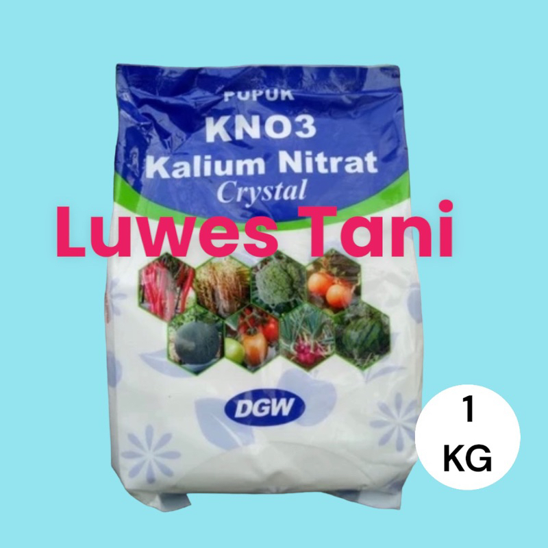 Jual Pupuk KNO3 Kristal DGW 1 Kg Kalium Nitrat Crystal Putih kemasan ...