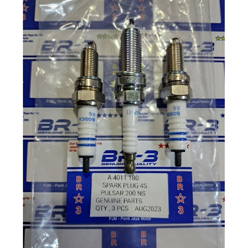 Jual BUSI IRIDIUM KAWASAKI PULSAR 200NS 1SET ISI 3PCS BUSI PULSAR ...