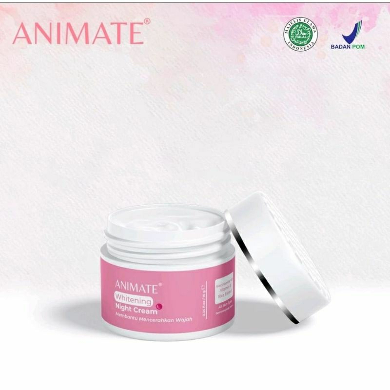 Jual ANIMATE Whitening Night Cream (10g) | Shopee Indonesia