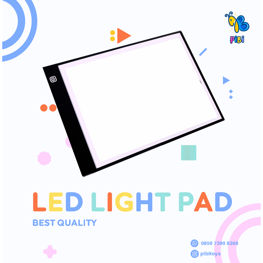 Jual PIBI - LED Light Pad / Trace Board / drawing tracing / Copy Board ...