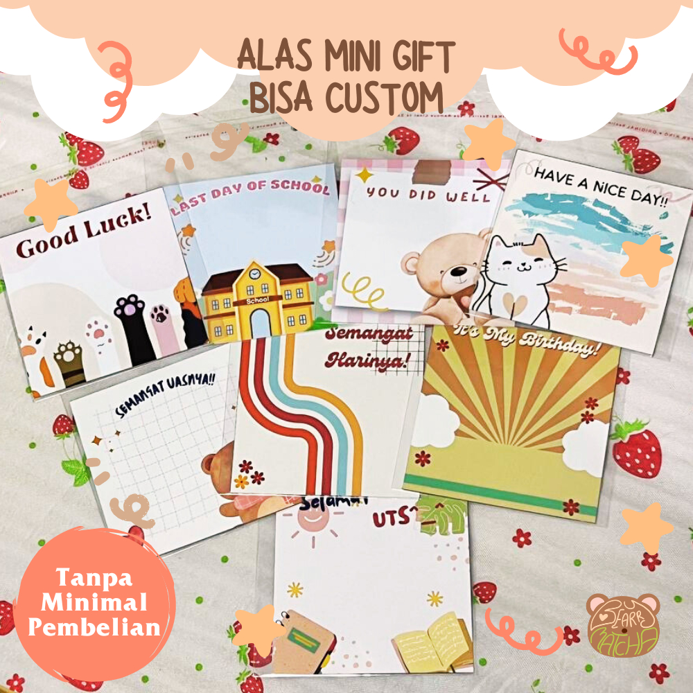 Jual Alas kertas mini gift custom tanpa minimal order | Shopee Indonesia