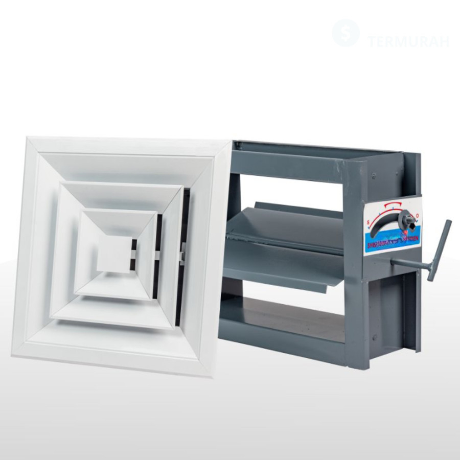 Jual Diffuser Ducting / Grill AC Diffuser Sock 6" ukuran luar 30 x 30cm ...
