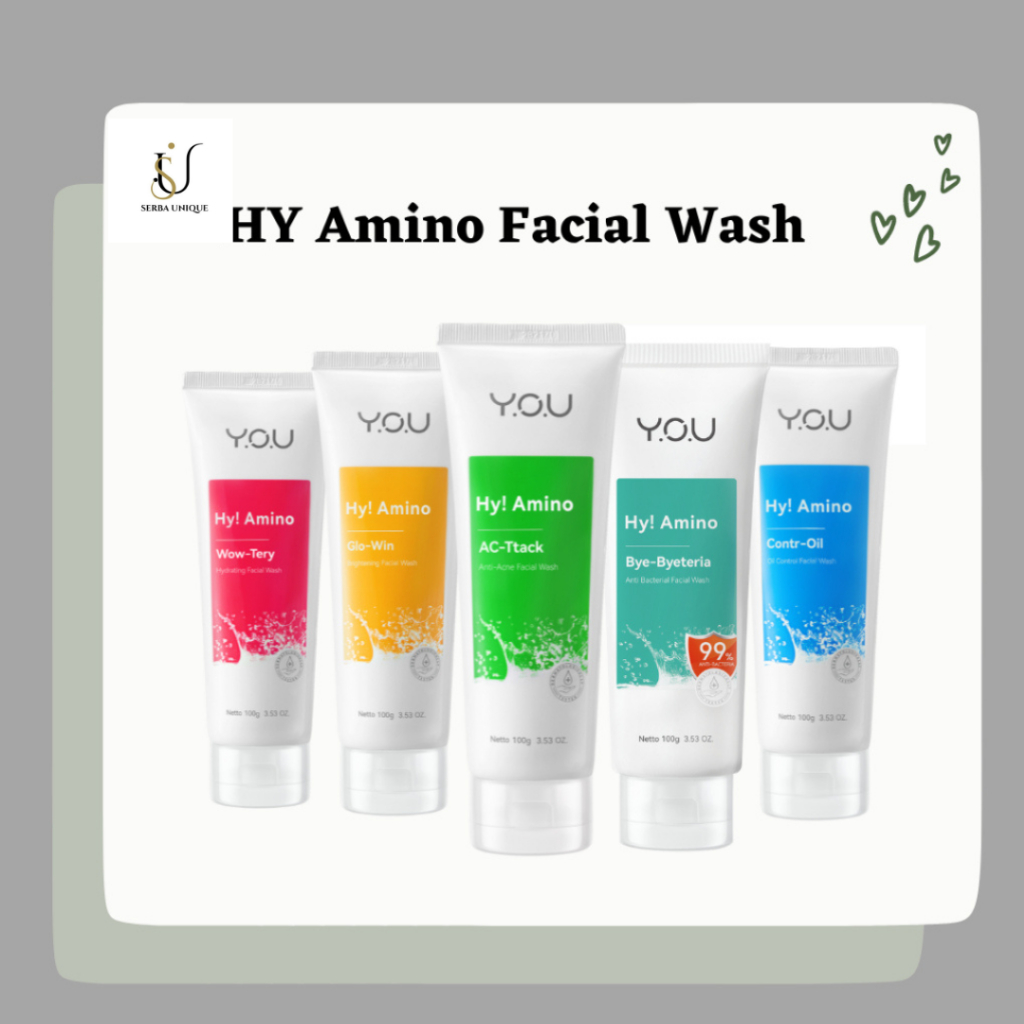 Jual You Hy Amino Facial Wash | Anti Acne | Oil Control | Brightening ...