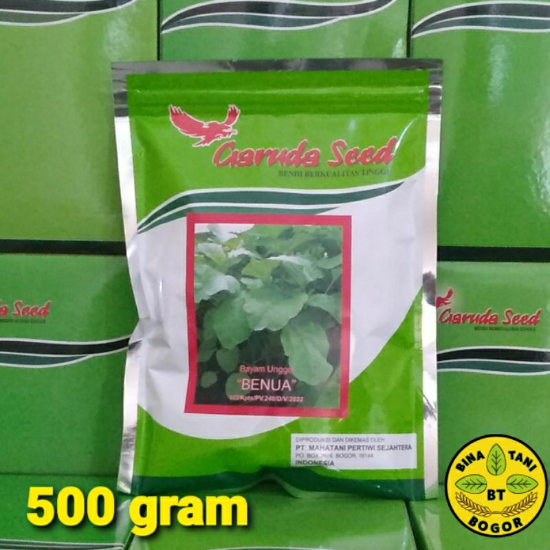 Jual Benih Bayam hijau BENUA Bibit unggul garuda seed/500gram | Shopee ...