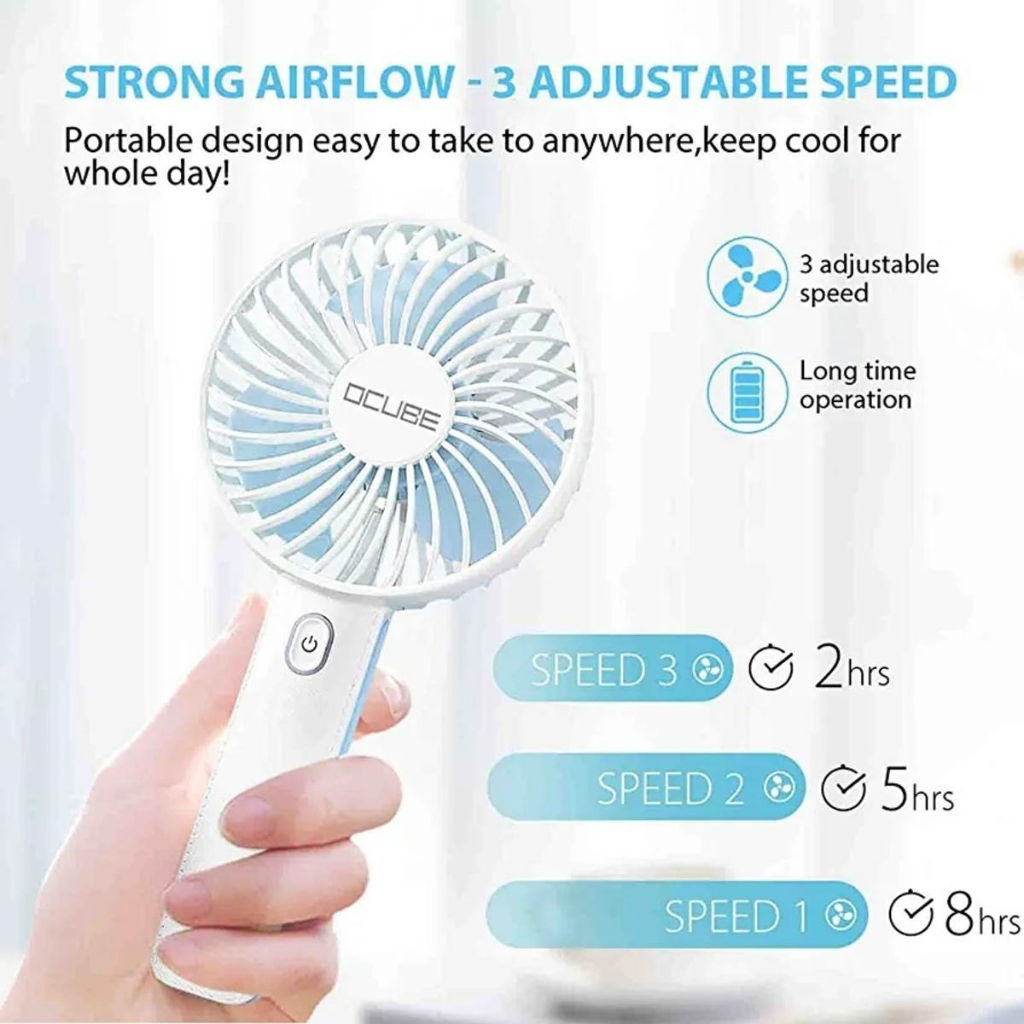Jual Portable Fan Kipas Angin Mini Portebel 2000mAh Mini Fan USB Hijau ...