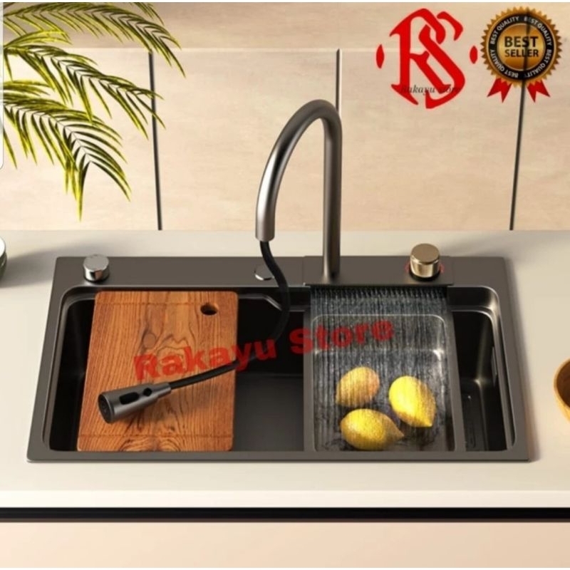 Jual KITCHEN SINK MODERN 1 LUBANG HITAM 7545 ICHSAN KITCHEN SINK LUXURY ...