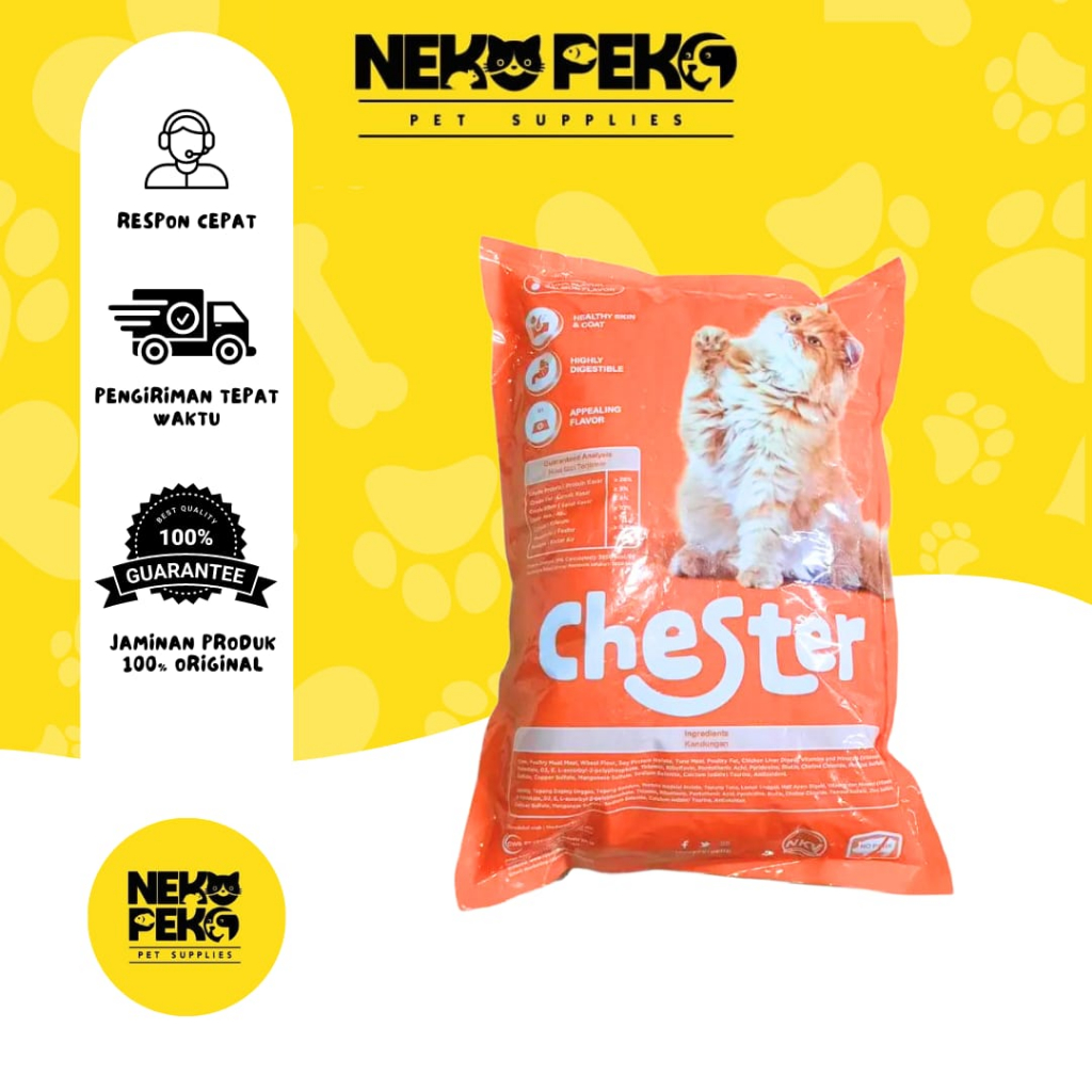 Jual CHESTER Cat Food TUNA kemasan 1KG / Makanan Kucing All Stages ...