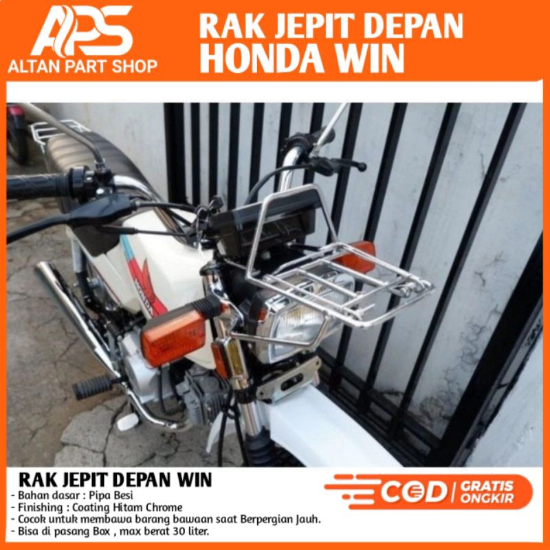 Jual Rak Jepit Depan Motor Honda Win presisi kuat tebal | Shopee Indonesia