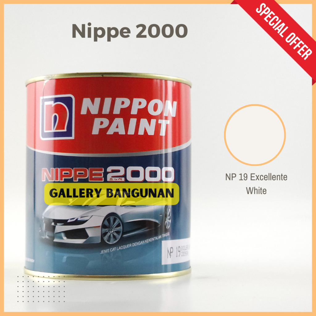 Jual Nippe 2000 Np 19 Excellente White Cat Kayu Besi NC Nippon Paint Kemasan 1 Liter | Shopee ...