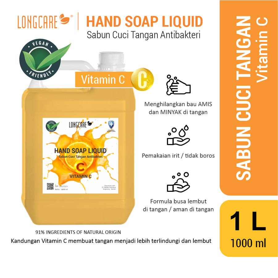 Jual AY - Sabun Cuci Tangan Hand Shoap Liquid Vitamin C 1000 ml ...