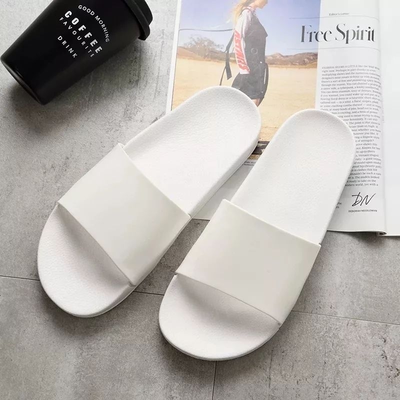 Jual sandal pria coupel polos sandal slip on sandal slip sandal flat ...