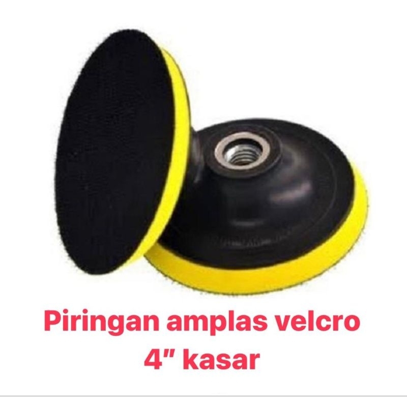 Jual piringan tatakan amplas Velcro 4" kasar | Shopee Indonesia