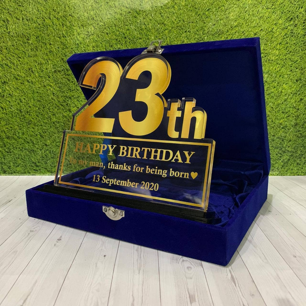 Jual PLAKAT, HADIAH, KADO ULANG TAHUN 20x20CM, PLAKAT AKRILIK + BOX ...