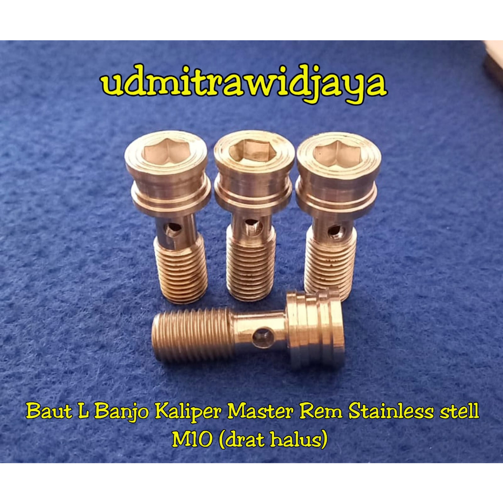 Jual baut nepel baut banjo selang rem probolt stainless baut selang rem ke master / kaliper baut ...