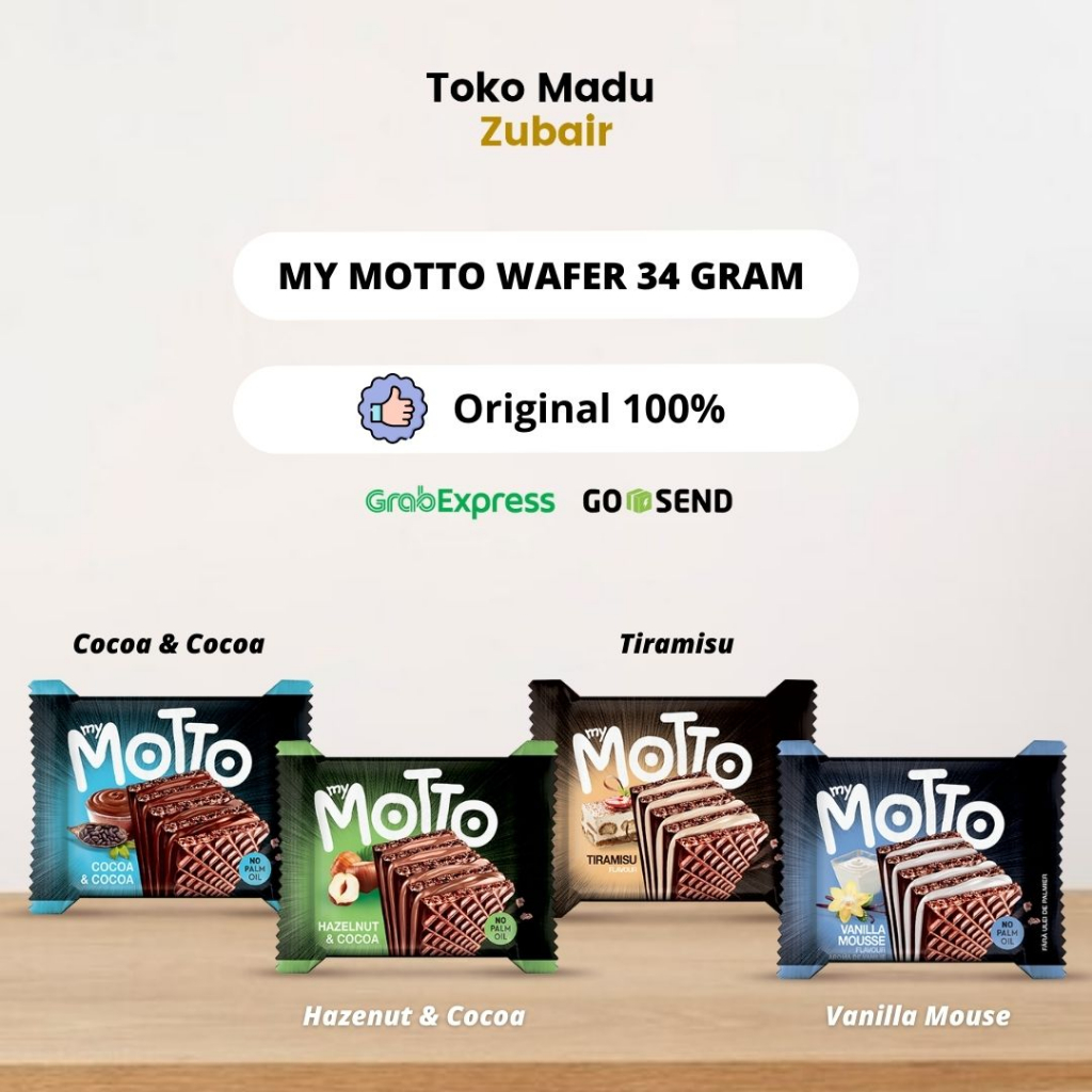 Jual My Motto Wafer 34 Gram All Variant | Biskuit Crispy Wafer Double ...
