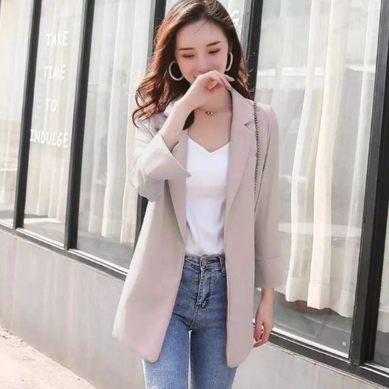 Jual BLAZER WANITA KERJA BLAZER OOTD CASUAL | Shopee Indonesia
