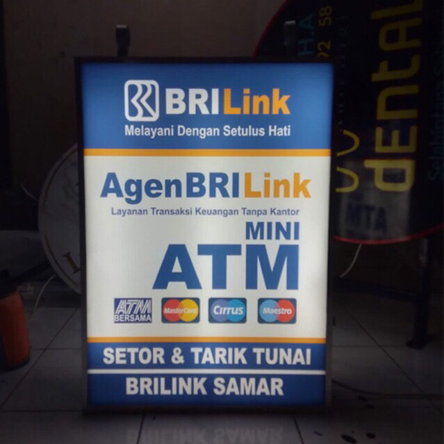 Jual NEON BOX BRI LINK MINI ATM | NEON BOX AKRILIK DUA SISI PLUS LAMPU ...