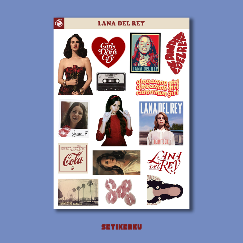Jual Lana Del Rey Sticker Pack A6 (15pcs) | Shopee Indonesia