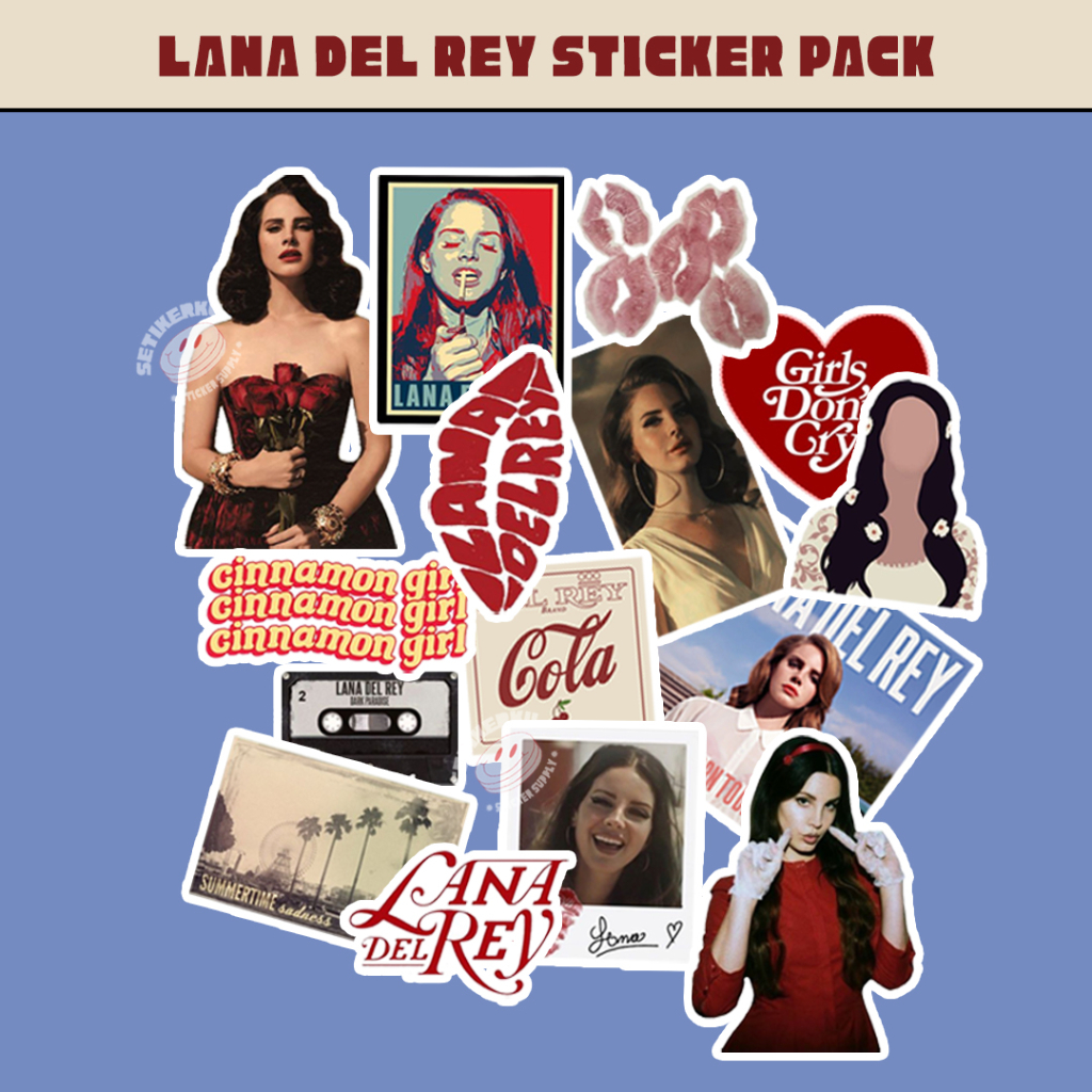 Jual Lana Del Rey Sticker Pack A6 (15pcs) | Shopee Indonesia