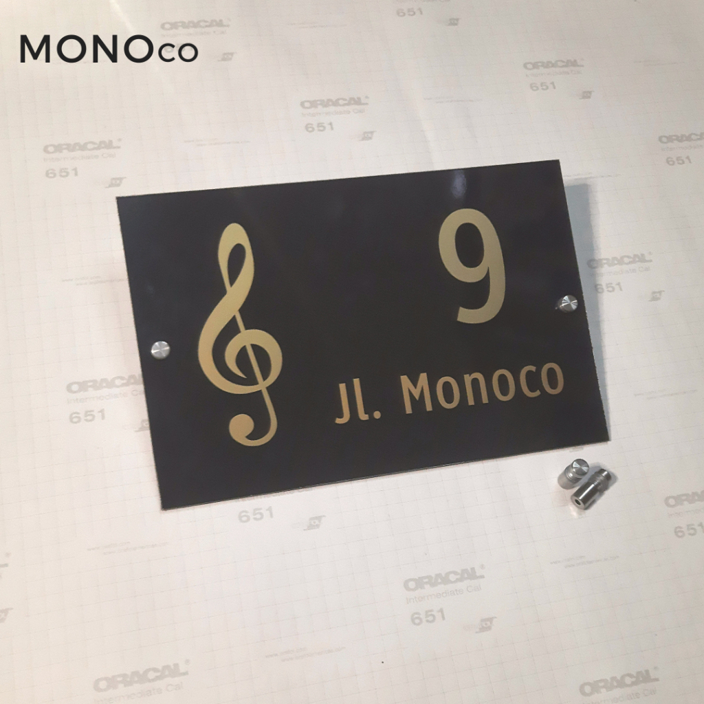 Jual Nomor Rumah Melody Logo Musik Nomer rumah minimalis | Shopee Indonesia