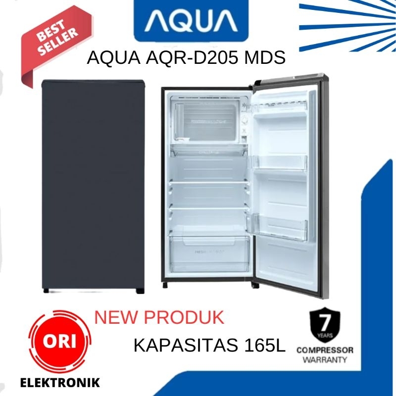 Jual AQUA LEMARI ES 1 PINTU 165L AQR-D205 MDS & MSG/MSB | Shopee Indonesia