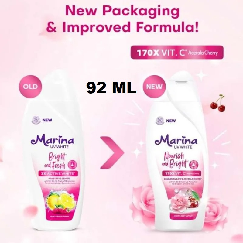 Jual Marina Hand Body Lotion 92 ml All Varian | Shopee Indonesia
