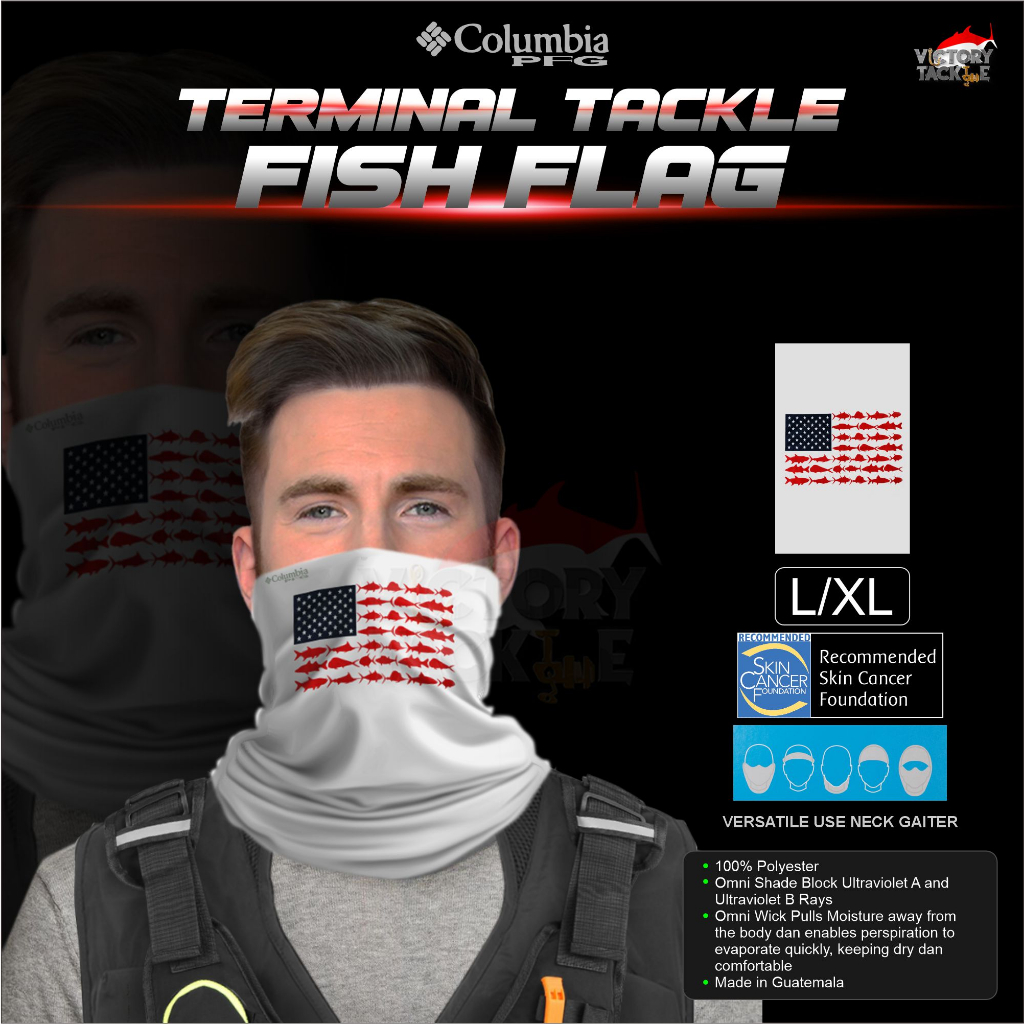 Jual Buff Pancing / Buff Columbia Terminal Tackle PFG Fish Flag Gaiter ...