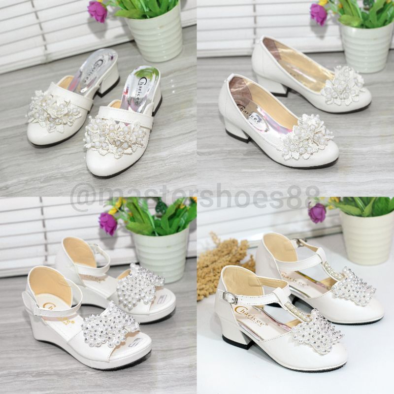 Jual MASTER PT01 - [WHITE COLLECTION] SANDAL HEELS ANAK PEREMPUAN HAK ...